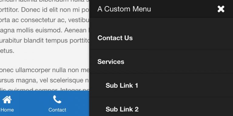 Fixed Bottom Menu for WordPress | BNE Creative
